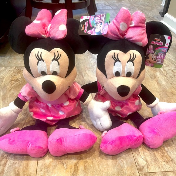Disney | Toys | Disney Minnie Mouse Pink Plush Toy | Poshmark